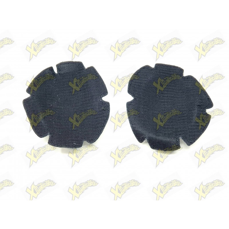 Black motorcycle sliders