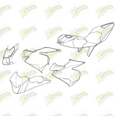 Kit carene Ohvale GP-2 grezzo 03.CA.0001.G