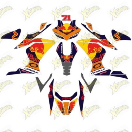 Graphics for Ohvale Gp-2 replica Moto3 Red Bull