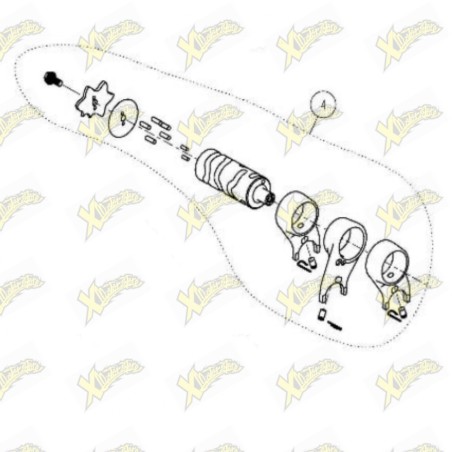 Ohvale Drum shift N-1-2-3-4 complete 01.SD.0805.L