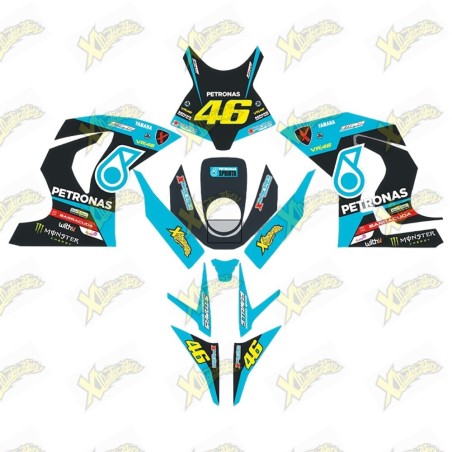 Stamas Petronas replica minibike sticker graphics